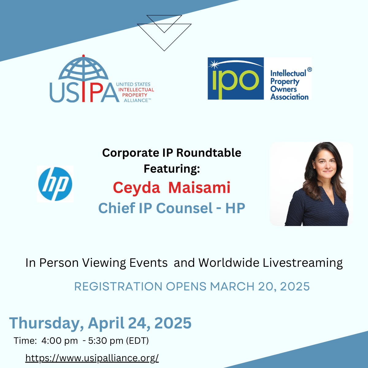 2025 Corporate IP Roundtable - Intellectual Property Owners Association